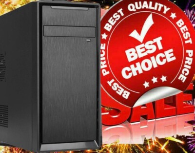 AMD Quad Core 16GB DDR4 SSD DVDRW Gaming Desktop Computer PC Play ...