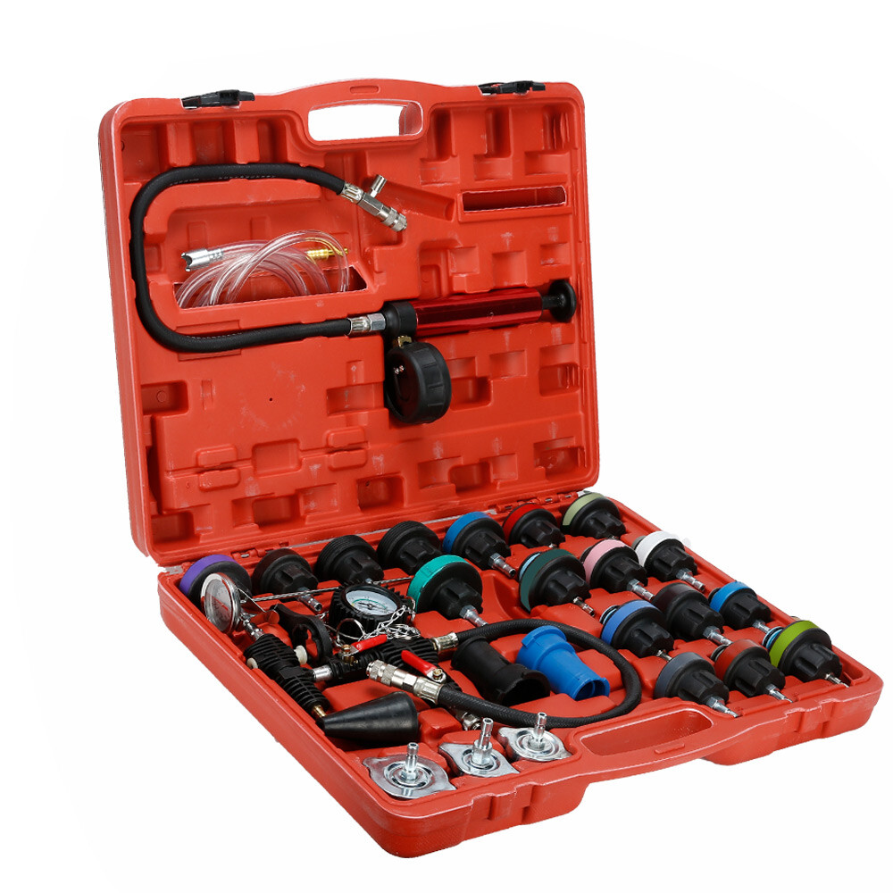 28PCS Universal Radiator Pressure Tester Adapters Vacuum Type Cooling ...