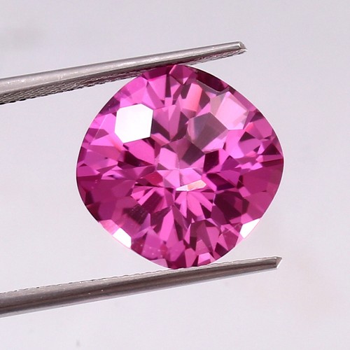 AAA 14x14 MM Natural Ceylon Pink Sapphire Loose Cushion Gemstone ...
