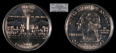 2007-D 25C PCGS MS63 Struck on Elliptical Planchet (UT State Quarter ...