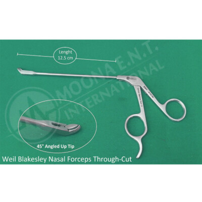 Weil Blakesley nasal forceps 12.5cm straight 3.0mm through-cut ENT ...