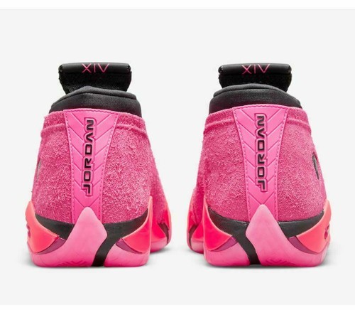 Air Jordan 14 Retro Low Women's Sz. 5 Pink Blast/Black-Flash Crimson ...