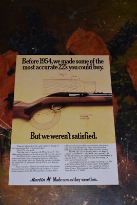 Vintage 1977 Marlin Firearms Co. .22 Micro-Groove Rifle Print Ad. | eBay