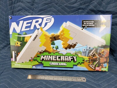 NERF Minecraft Sabrewing Motorized Blaster Bow, 8 Elite Darts, 8-Dart ...