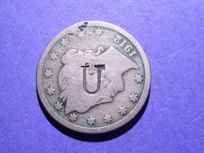 1912 Liberty V Nickel Counterstamped "U" each side | eBay