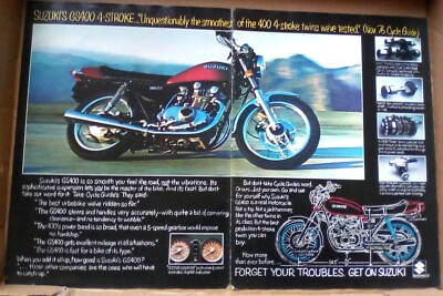 1977 GS400 Suzuki Page Print Ad | eBay