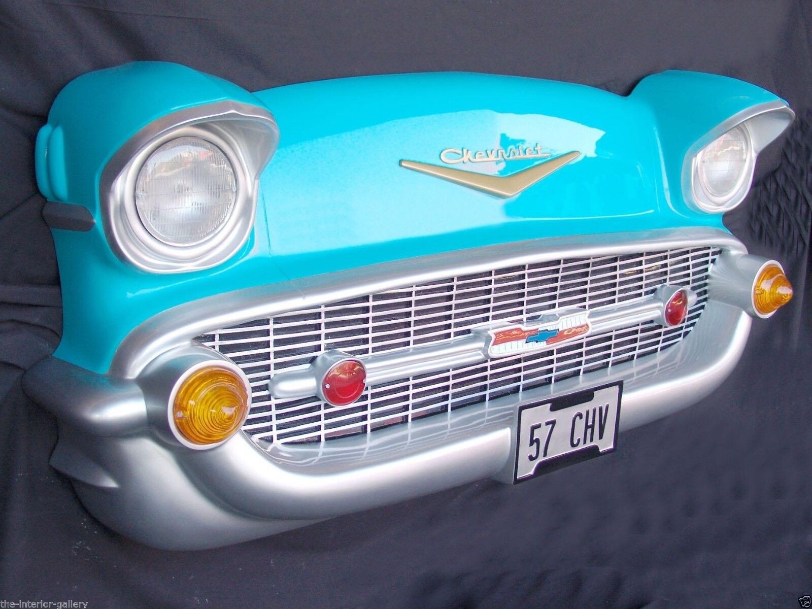 Chevy Front Car Wall Decor - 57 Chevrolet Front Wall Decor - Turquoise ...