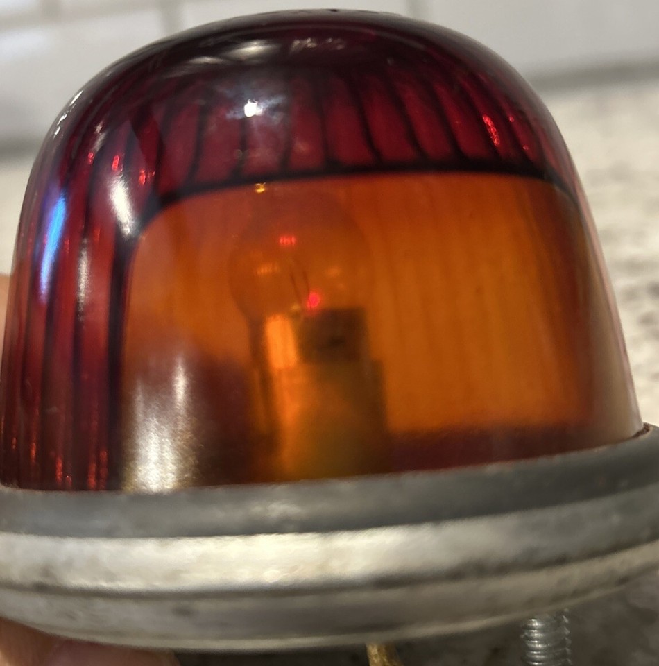 Vintage Nu Ray Jr Motorcycle, Scooter Rear Taillight Assembly Red Glass ...