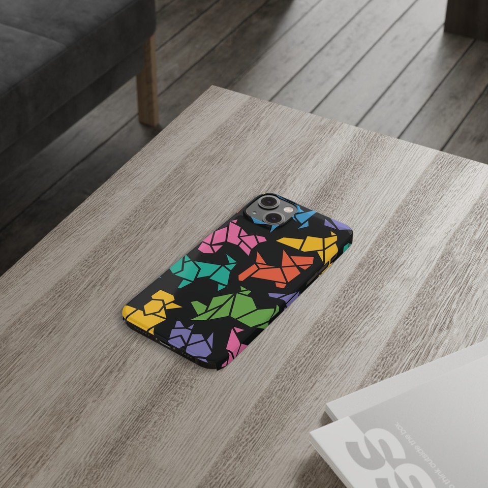 Vector Seamless Background of Dog Origami Slim Phone Cases | eBay