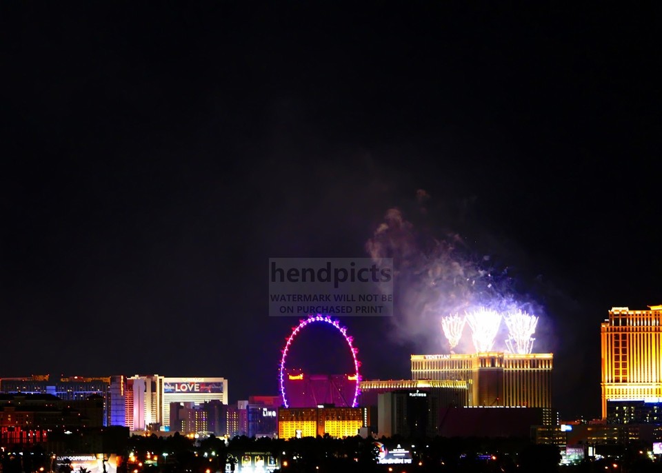 Lot of (12) Las Vegas 5x7" Prints NYE Fireworks, Wall Decor, Home ...