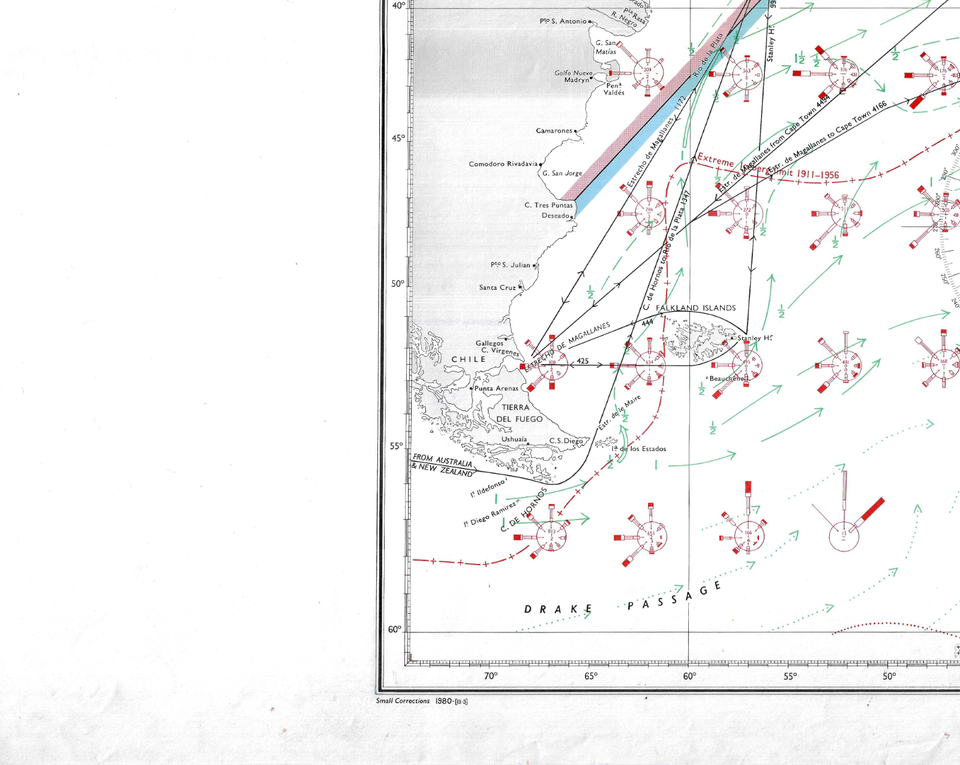 Admiralty 5125(6) Routeing Chart South Atlantic Ocean June Map Chart ...