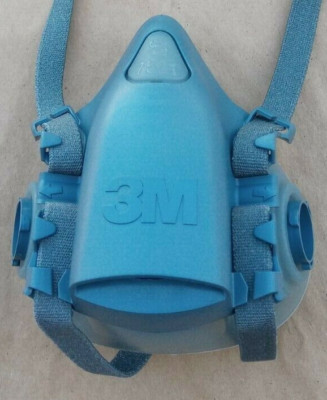 3M7500 Half Mask Respirator, Silicone Facepiece NEW Sealed Size SMALL ...