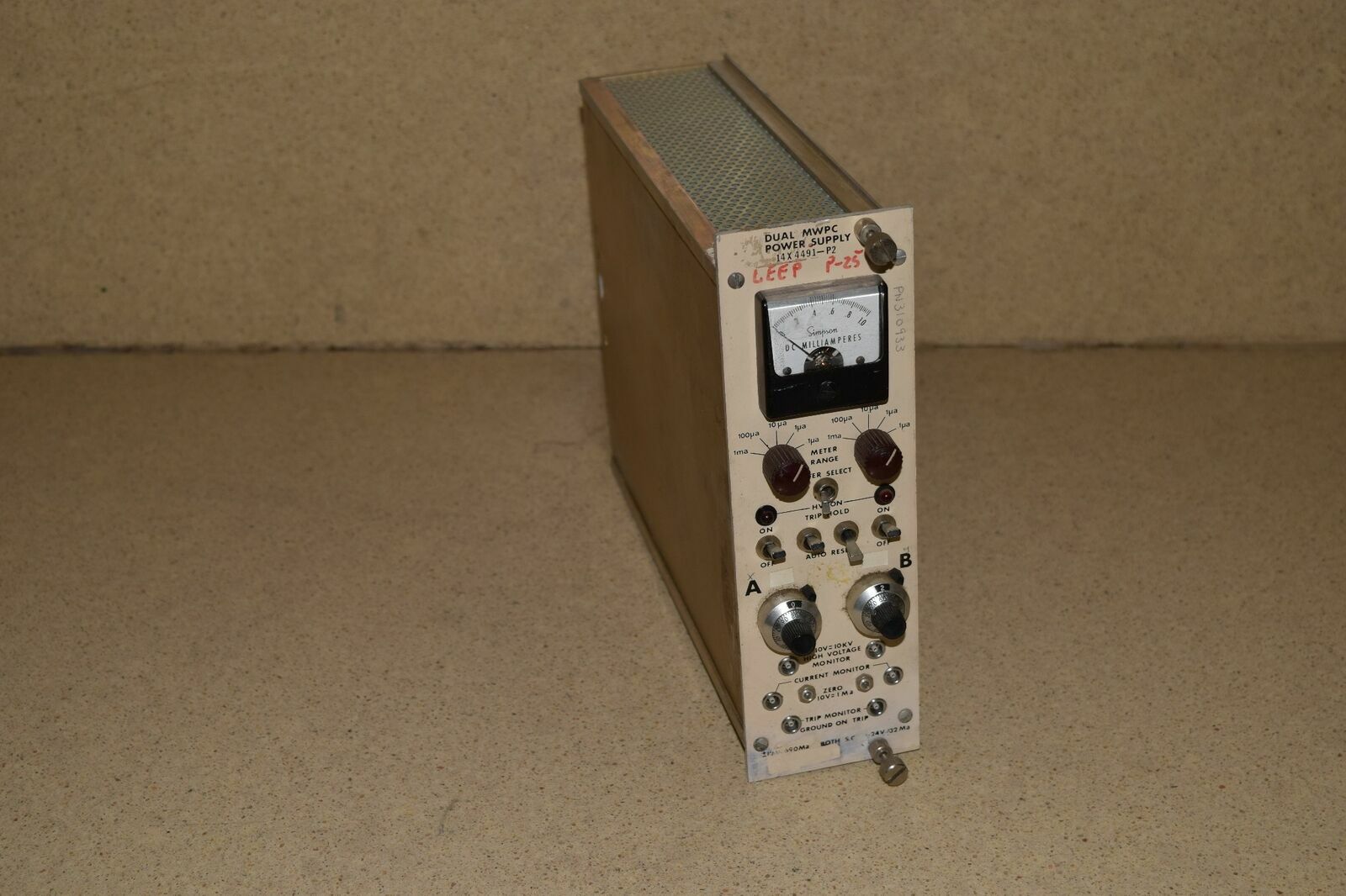 VERN KIEBLER DUAL MWPC NIM BIN POWER SUPPLY (TP252) | eBay