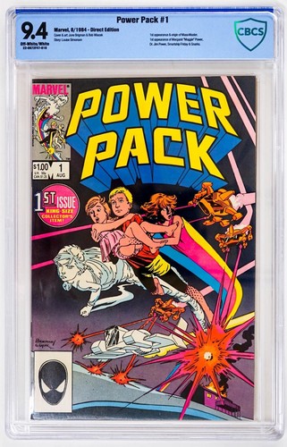 (1984) MARVEL Power Pack #1 CBCS 9.4 - 1st Appearance Mass-Master Comic ...