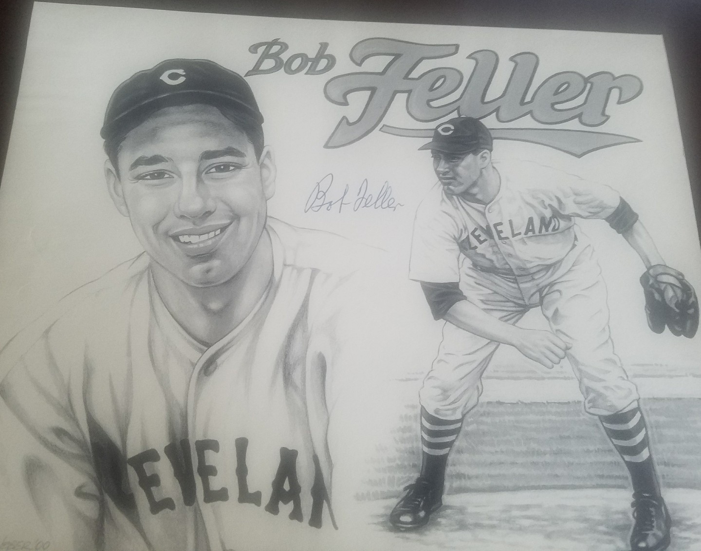 bob feller signed 8x10 autographed photo picture auto mlb hall of fame ...