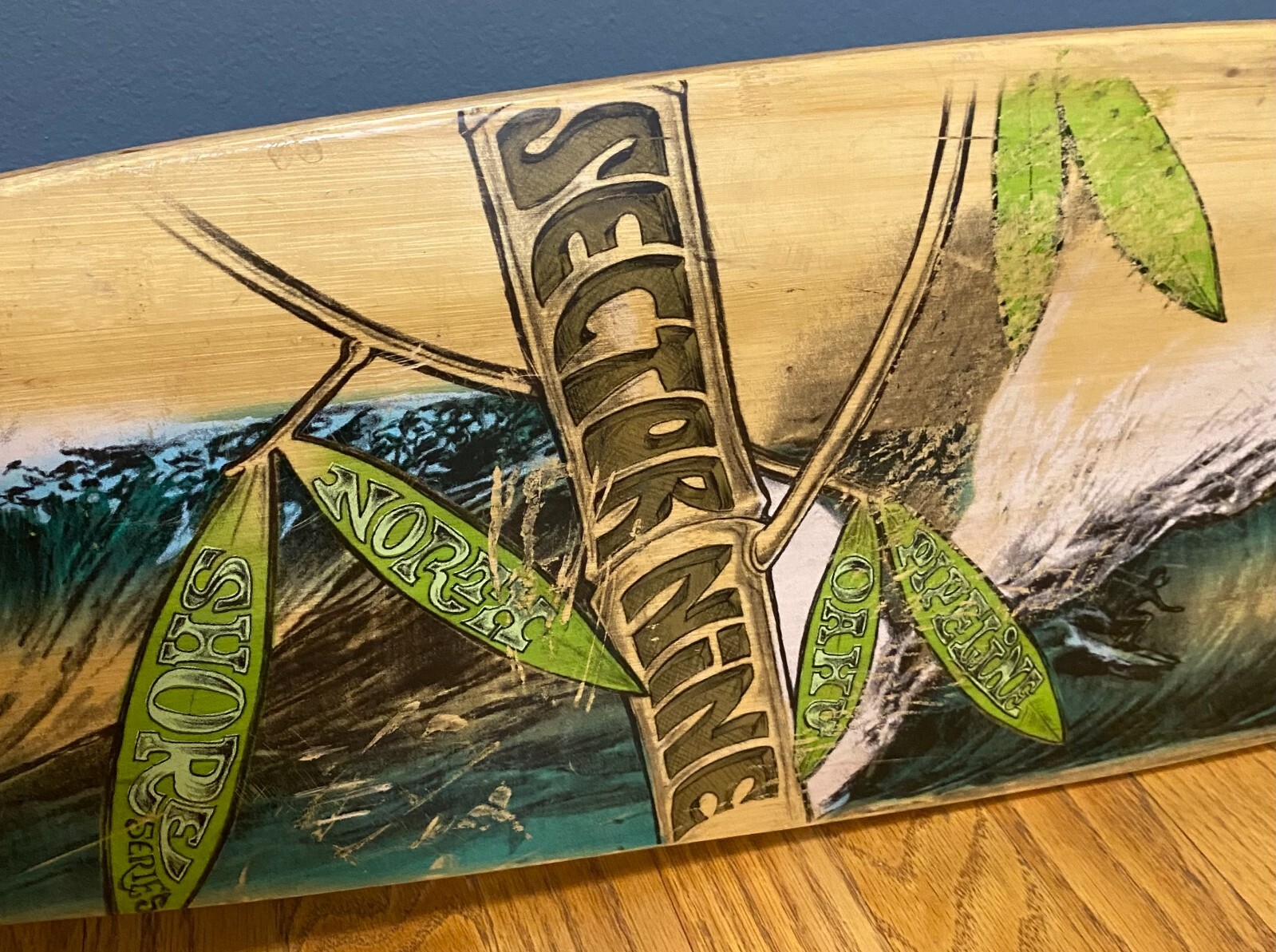 Sector 9 Pipeline Oahu North Shore Series Bamboo Pintail Longboard ...