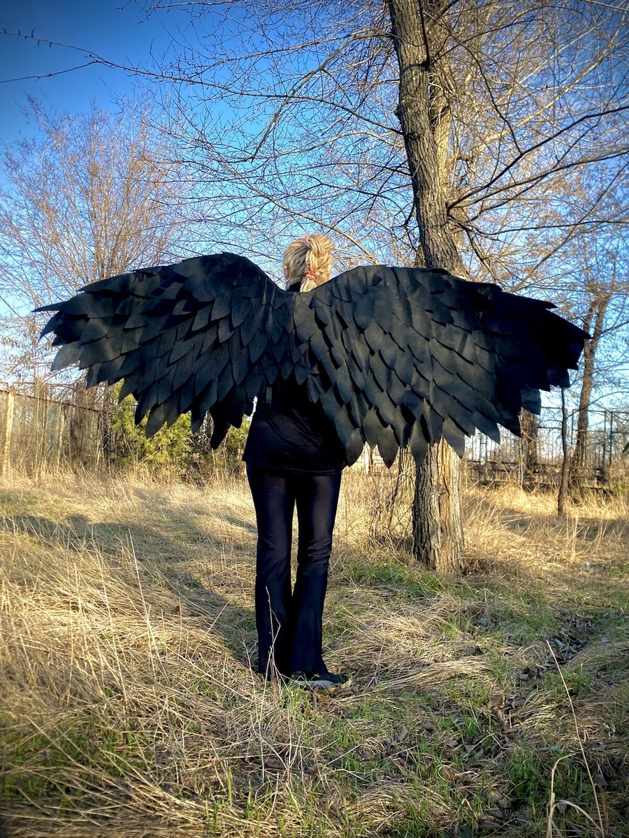 Dark Angel Wings Photography A Girl Dressed As Black Angel · Free