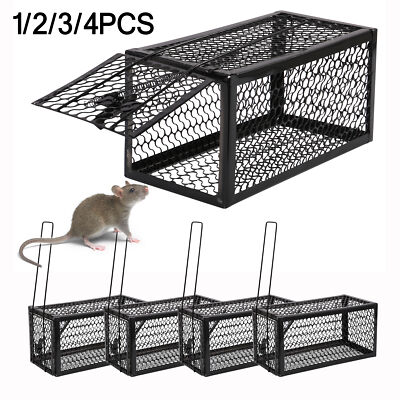1-4X Live Humane Cage Trap For Squirrel Chipmunk Rat Mice Rodent Animal ...