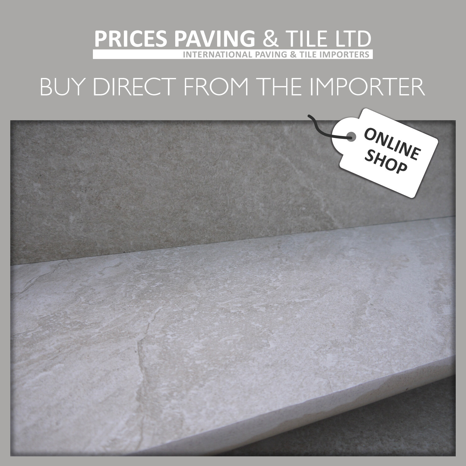 Porcelain Paving Full Bodied Rectified Stone Effect Slabs 900x600mm 8 ...