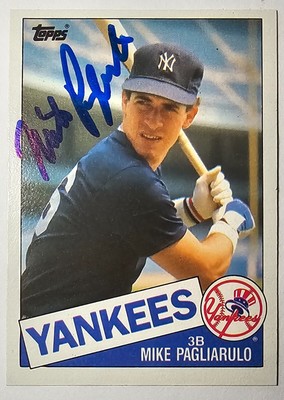 1985 Topps #638 Mike Pagliarulo-NM-Signed-Auto-Free USA Shipping | eBay