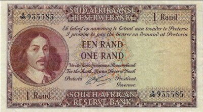 South Africa banknotes - R1 / One Rand - Signature: C. Rissik | eBay