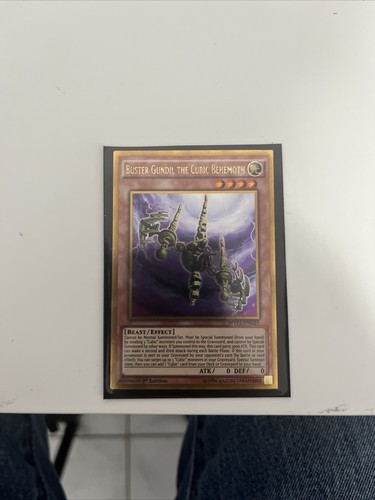 Yugioh MVP1-ENG35 Buster Gundil The Cubic Behemoth 1st Edition Gold ...