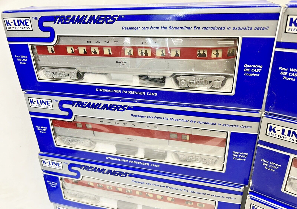 K-LINE O-GAUGE STREAMLINERS K4530 SANTA FE PASSENGER 8-CAR SET - LN/BOX | eBay