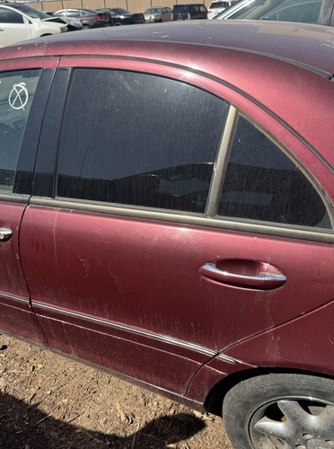 01-05 Mercedes C240 W203 Rear Left Driver Exterio Door Shell Red OEM | eBay