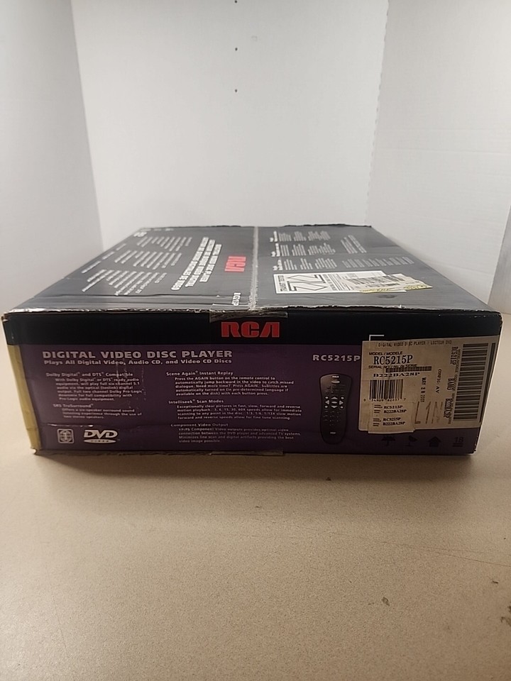 RCA RC5215P SRS TruSurround Multi-Language Dolby Digital DVD Player ...