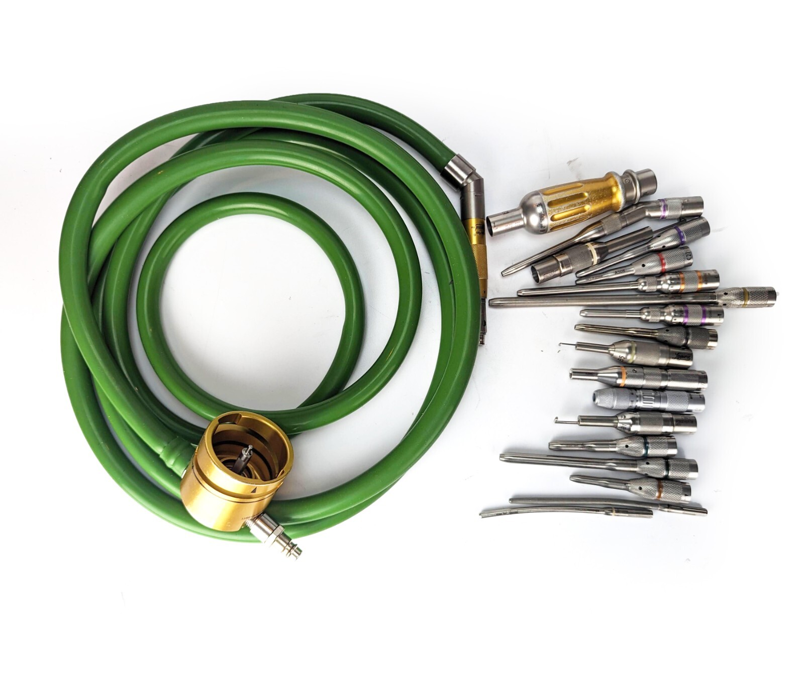 Medtronic V03 Midas Rex Legend Gold Pneumatic Handpiece Drill Set ...