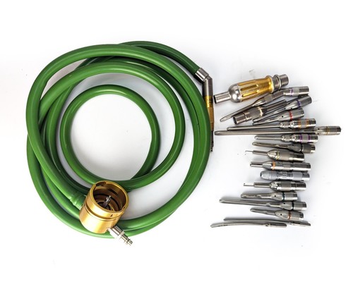 Medtronic V03 Midas Rex Legend Gold Pneumatic Handpiece Drill Set ...