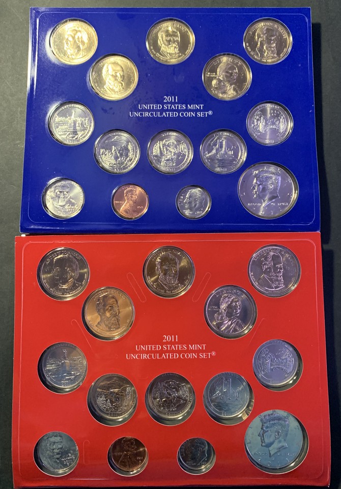 2011 United States Mint Uncirculated Coin Set - P & D sets! 28 Total ...