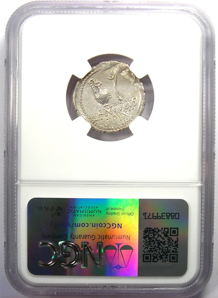 Cassius AR Denarius Libertas Spinther Coin 42 BC - Certified NGC XF (EF ...