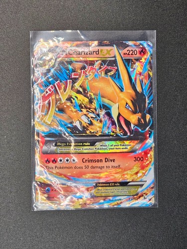 Pokemon TCG Mega Charizard EX 13/106 Rare Flash Fire XY Holo Foil Card ...