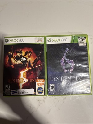 Microsoft Xbox 360 CIB COMPLETE TESTED Resident Evil 5 + 6 Bundle Lot ...