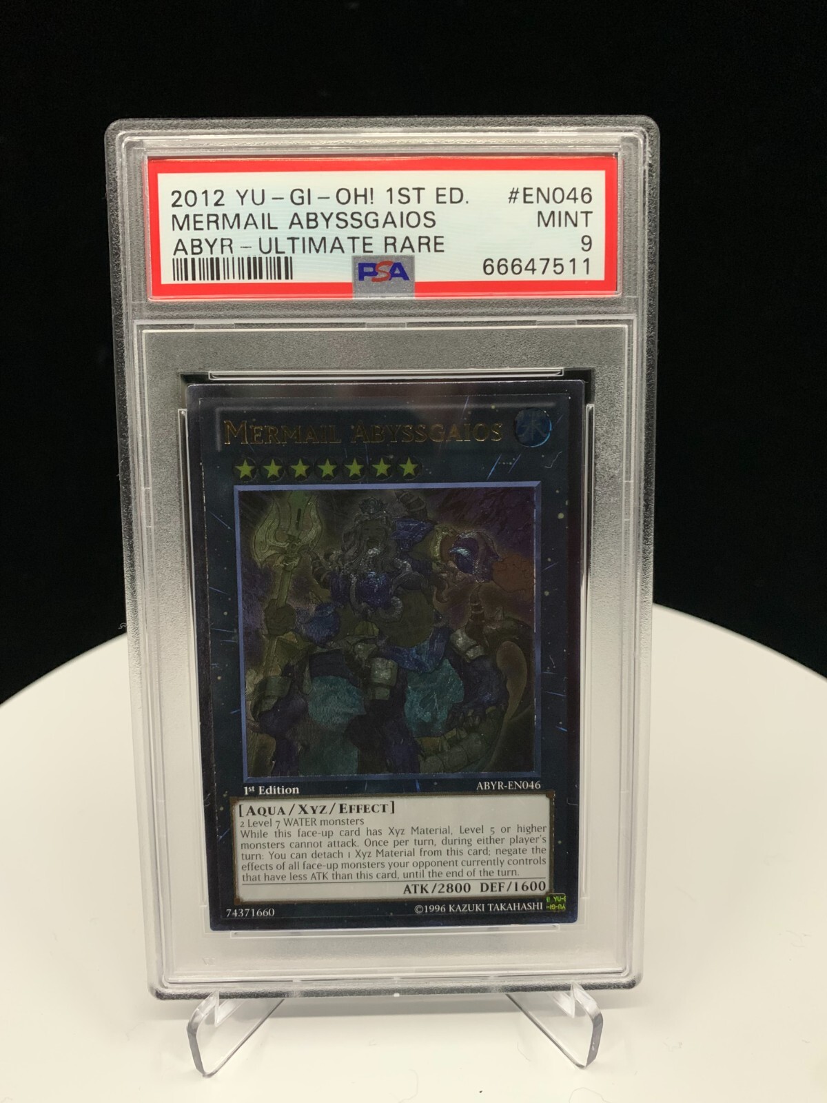 2012 Yu-Gi-Oh! Mermail Abyssgaios 1st Edition Ultimate Rare ABYR-EN046 ...