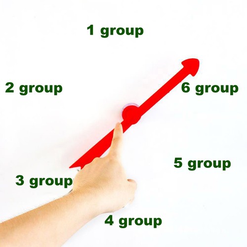 Size Arrow Spinner Colorful Classroom Math Game Set Plastic Spinners | eBay