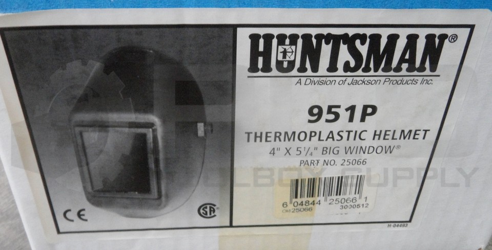 NEW SEALED HUNTSMAN 951P THERMOPLASTIC HELMET 4"X5-1/4" BIG WINDOW ...