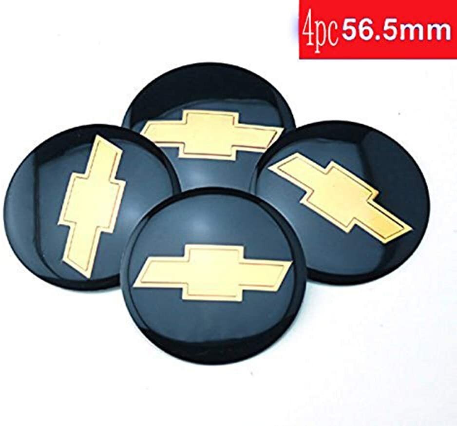 4x Black 65mm wheel center cap sticker Decal FOR CHEVY CRUZE MALIBU ...