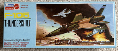 Monogram F-105 Thunderchief 1/72 Scale Model Kit 6808 (1968) | eBay