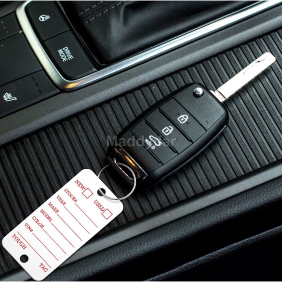 500 Pcs Poly Key Tags Dealership Tags Car Key Tags Plastic Key Tags ...