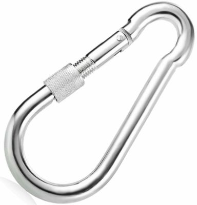 Large SCREW LOCK CARABINER CLIP Snap Hooks ~ 13mm x 160mm Long ~ Load ...