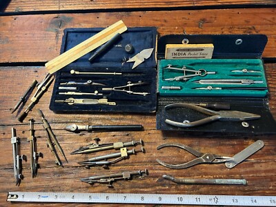 Lot of Vintage Drafting Tools from estate | eBay
