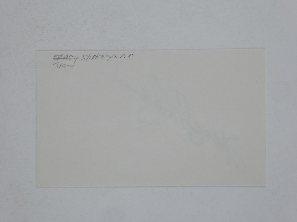Tracy Shakespeare Hand Signed Autographed Cut | eBay