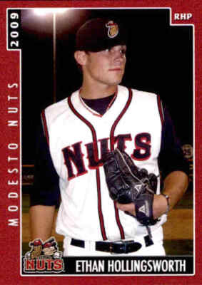 2009 Modesto Nuts Grandstand #16 Ethan Hollingsworth Joliet Illinois IL ...