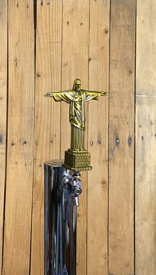Jesus Beer Tap Handle Keg Metal Christ The Redeemer Statue Brazil | eBay