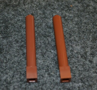 (2) 1x1x6 Reddish Brown Round Column / Tall Brick Bricks ~ New Lego ...