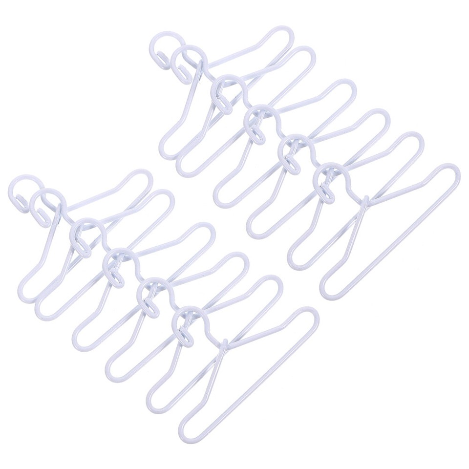 50pcs Clothes Hangers Small Doll Cloth Hanger Baby Doll Hangers Coat ...
