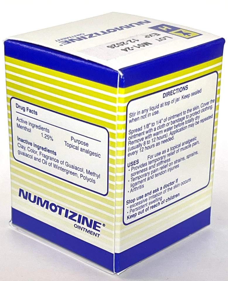 Numotizine Ointment Analgesic Muscle Pain Arthritis Pomada Dolor ...