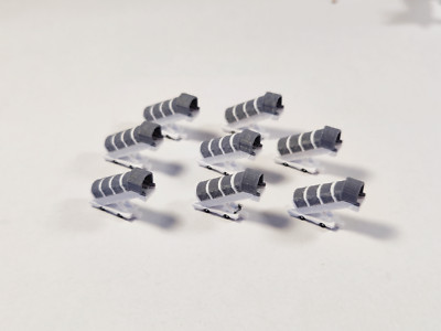 8x White Widebody COVERED AIRCRAFT STAIRS Airport GSE Models 1:400 ...